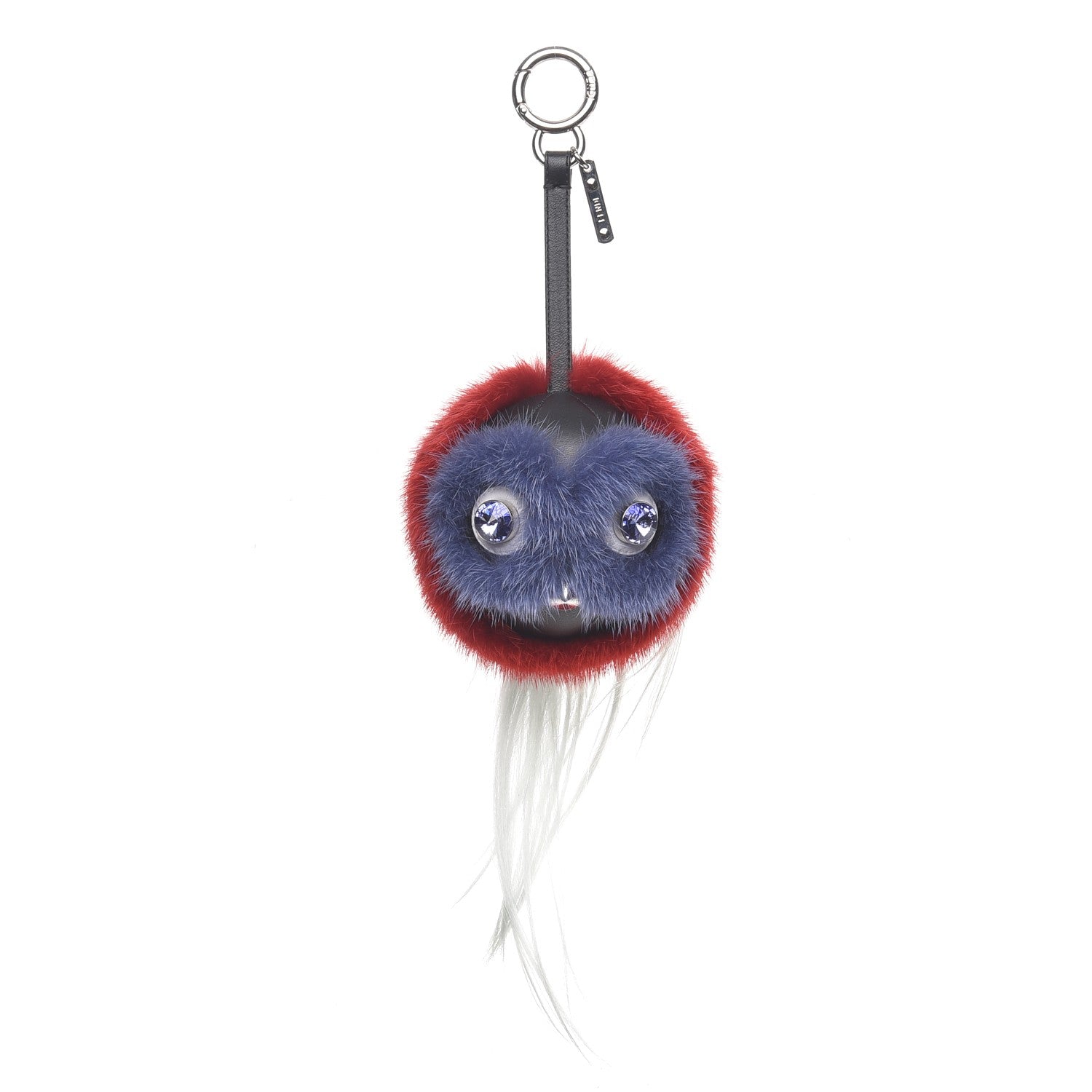 Fendi Mink Goat Fur QuTweet Funkyfur Bag Bug Charm Pimento Black ...