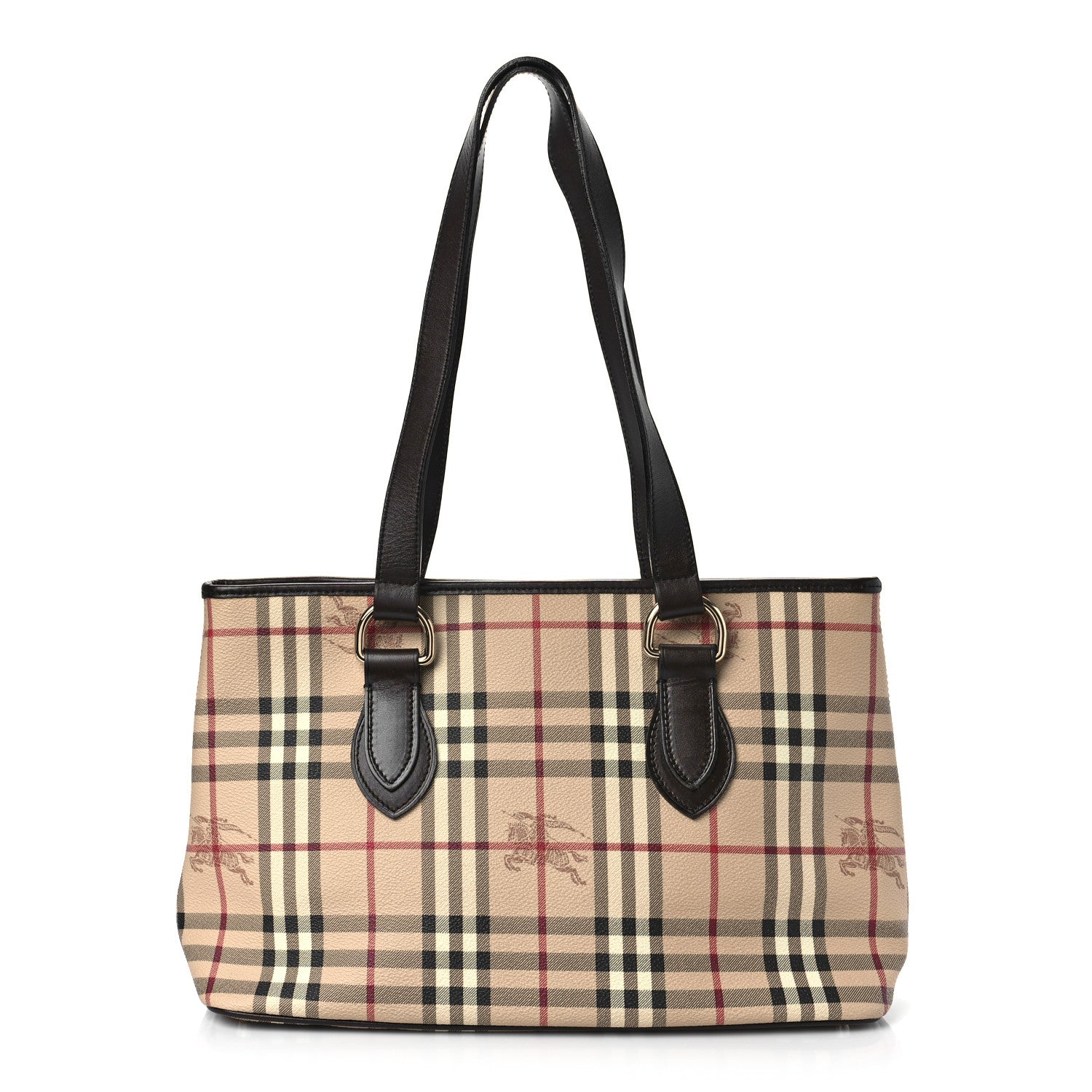 Burberry Haymarket Check Medium Regent Tote Chocolate 1223084 ...