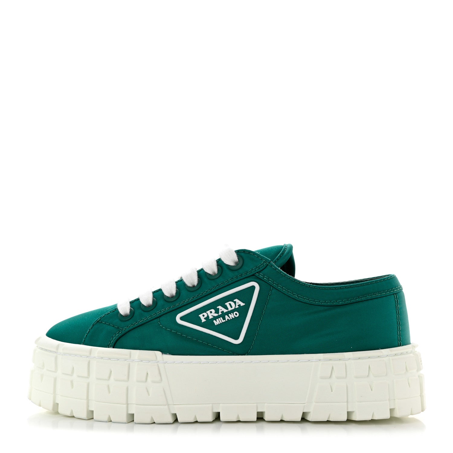 Prada Re-Nylon Gabardine Triangle Logo Double Wheel 50mm Sneakers 38 ...