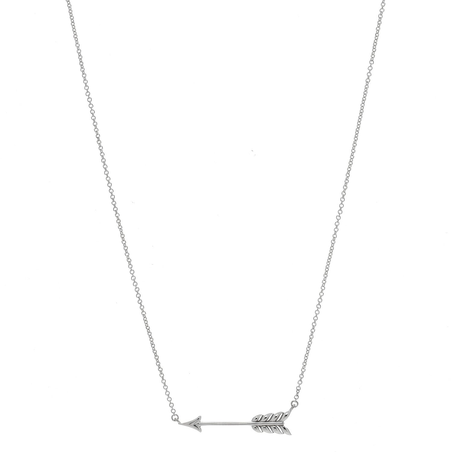 Tiffany Sterling Silver Paloma's Graffiti Arrow Pendant Necklace ...