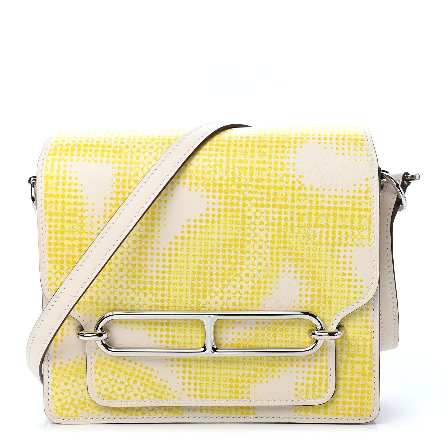 Hermes Swift Printed Circuit Mini Sac Roulis Faubourg Nata Lime Jaune ...