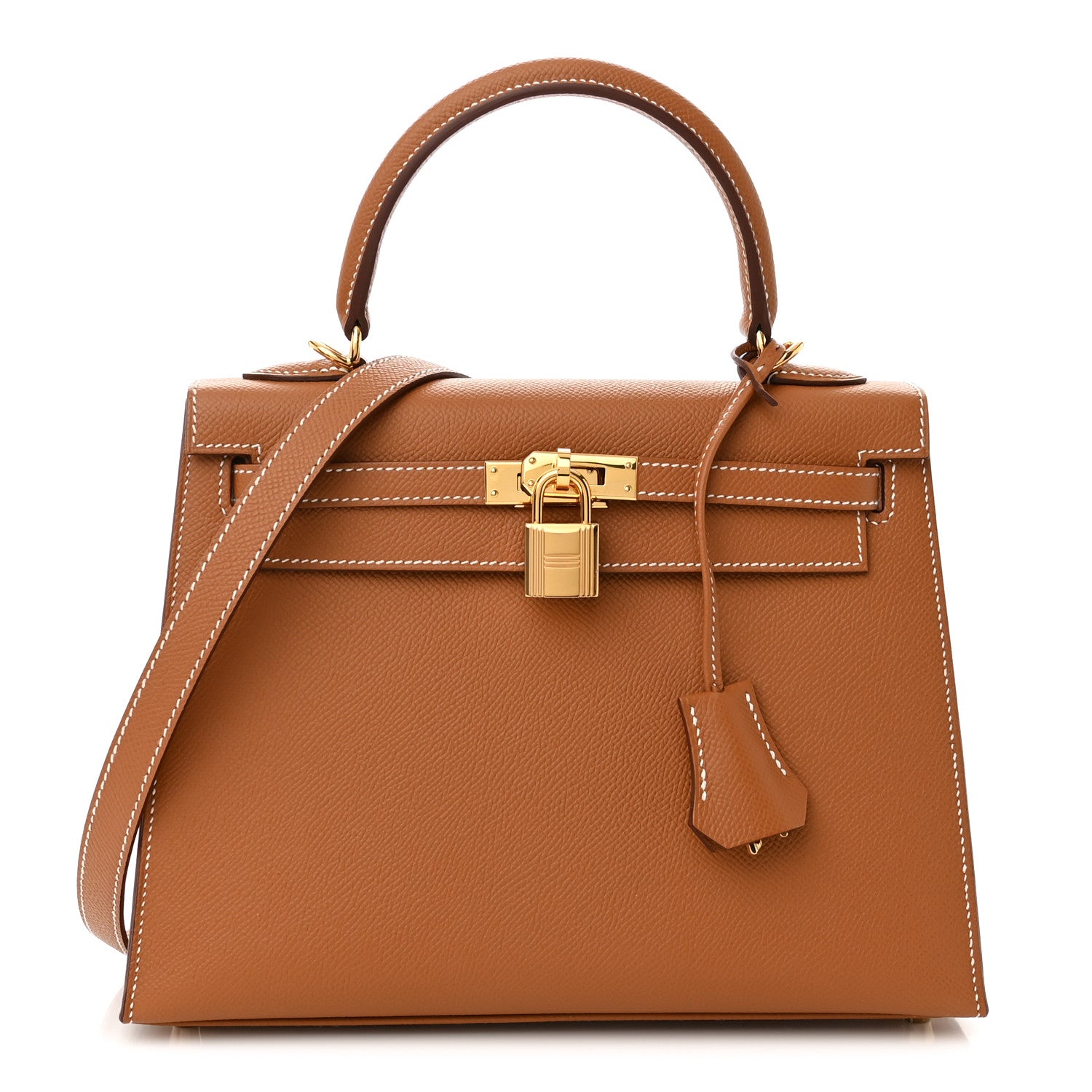 Hermes Epsom Kelly Sellier 25 Gold 1425542 – FASHIONPHILE