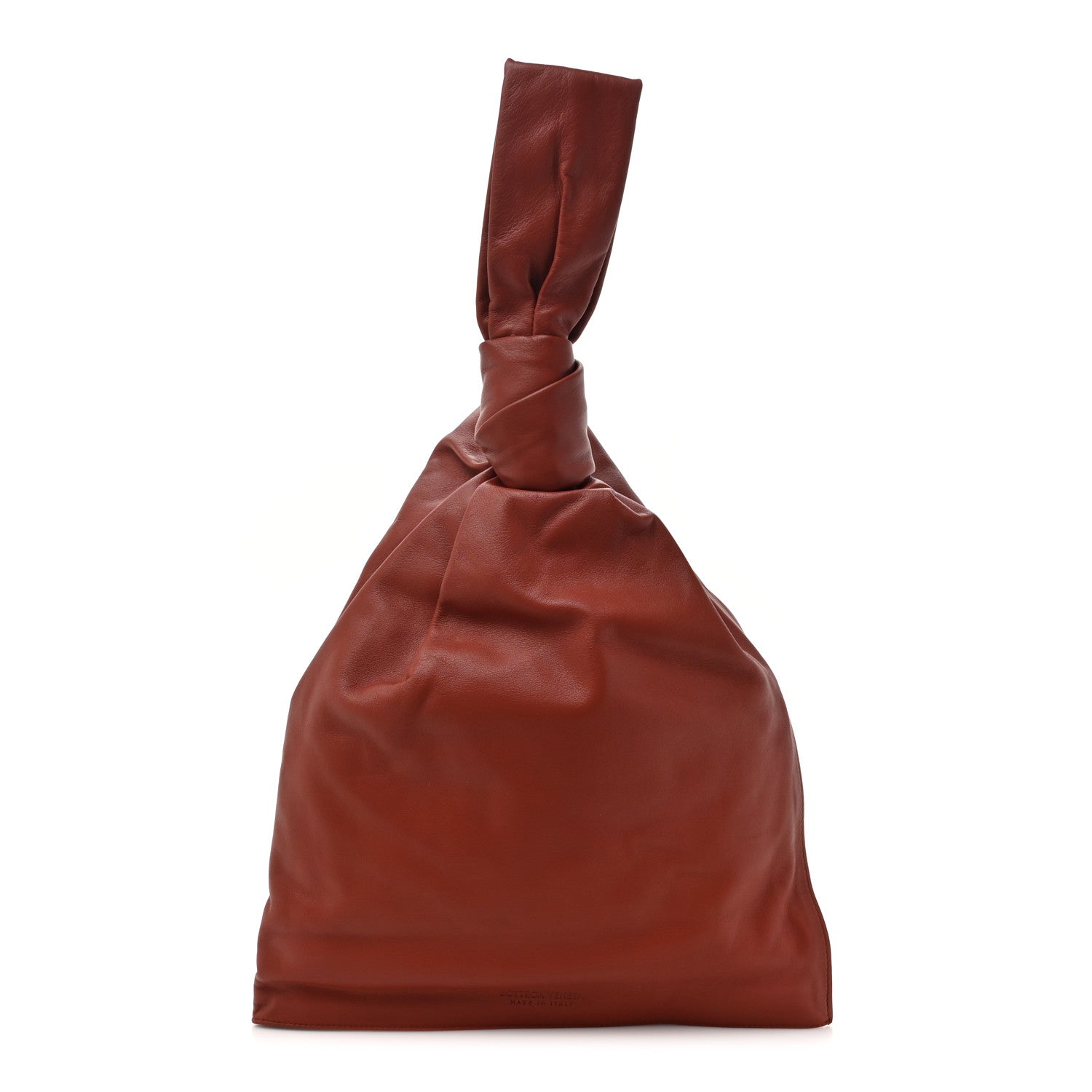 Bottega Veneta Supple Calfskin BV Twist Rust 1568301 – FASHIONPHILE