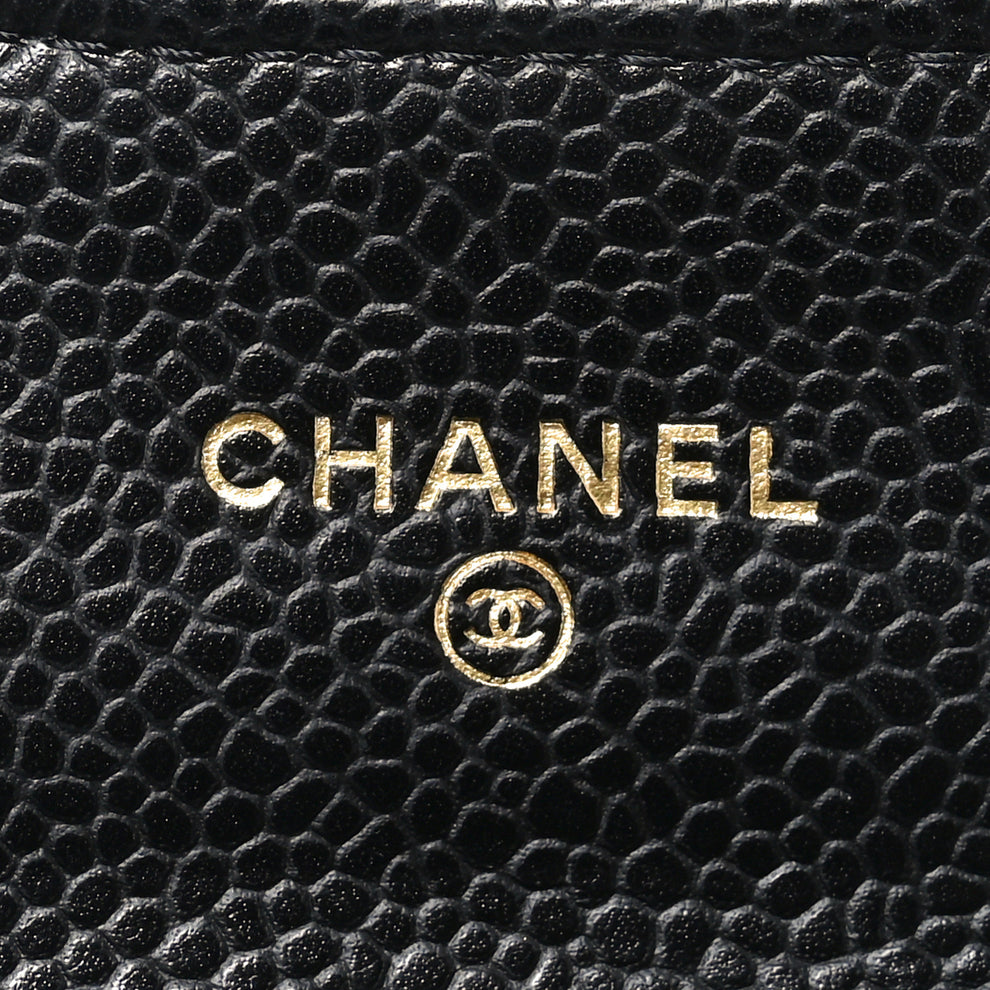 Chanel Caviar Quilted Flap Card Holder Wallet Black 1788266 – FASHIONPHILE