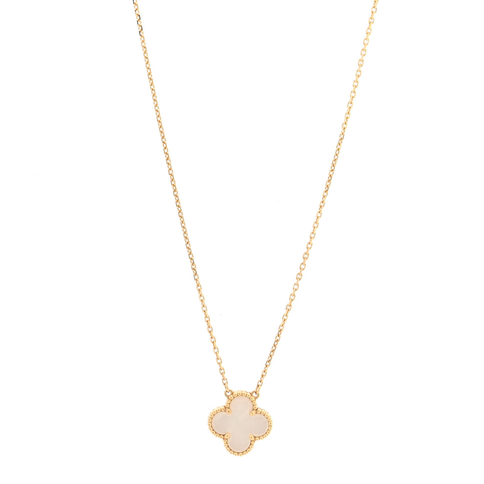 Van Cleef & Arpels 18K Yellow Gold Mother of Pearl Vintage Alhambra ...