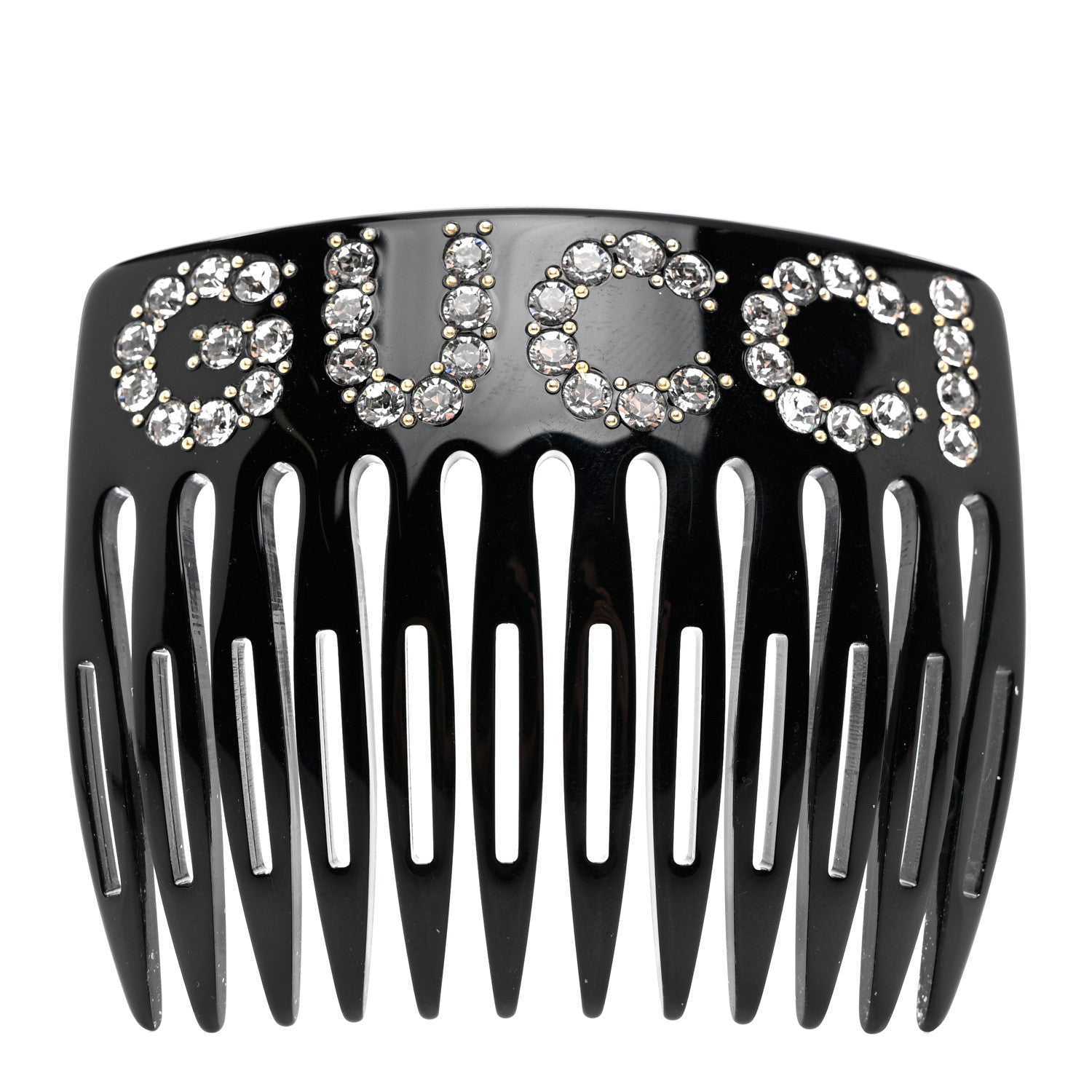 Gucci Resin Crystal Hair Comb Black 1224474 – FASHIONPHILE