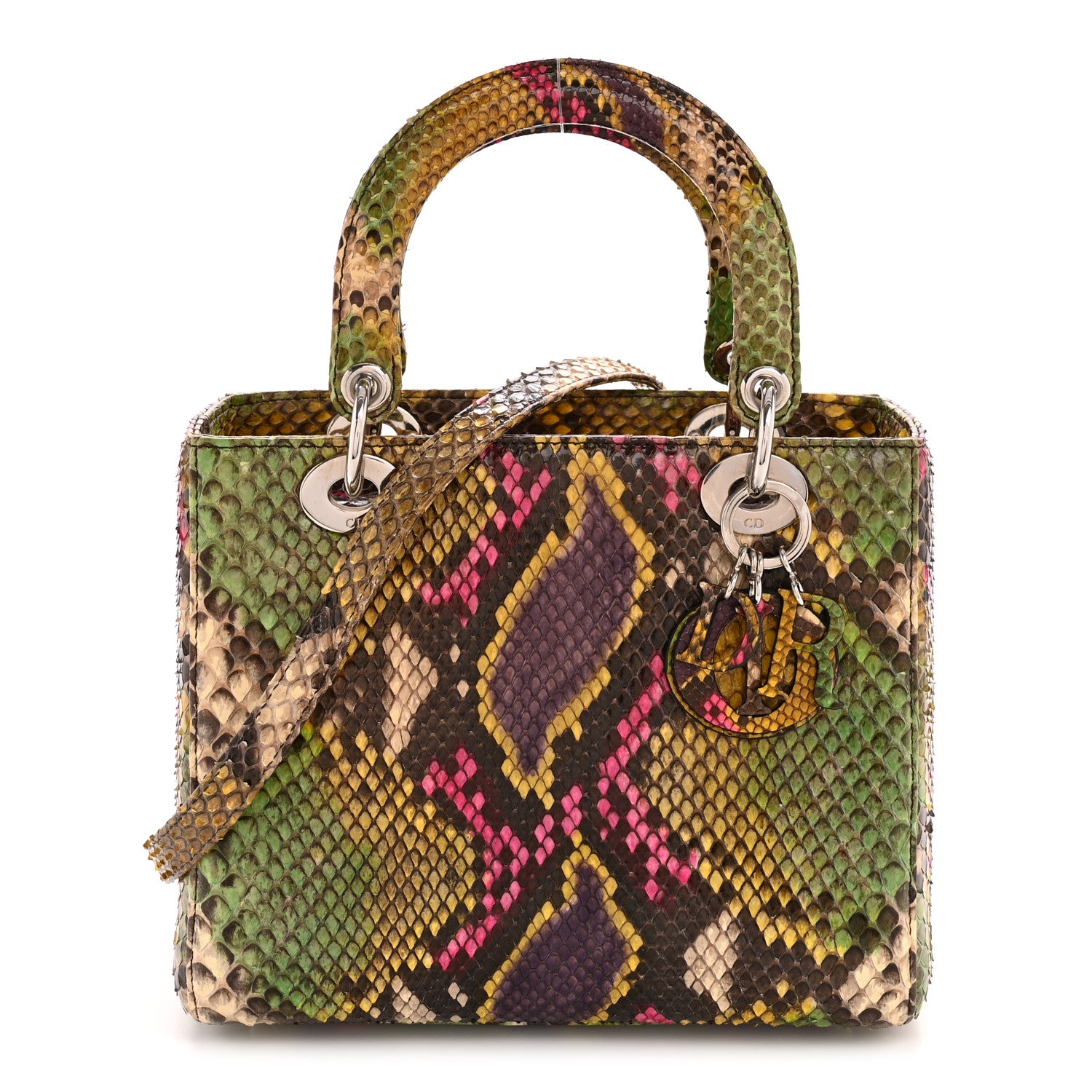 Christian Dior Snakeskin Medium Lady Dior Multicolor 1799843 – FASHIONPHILE