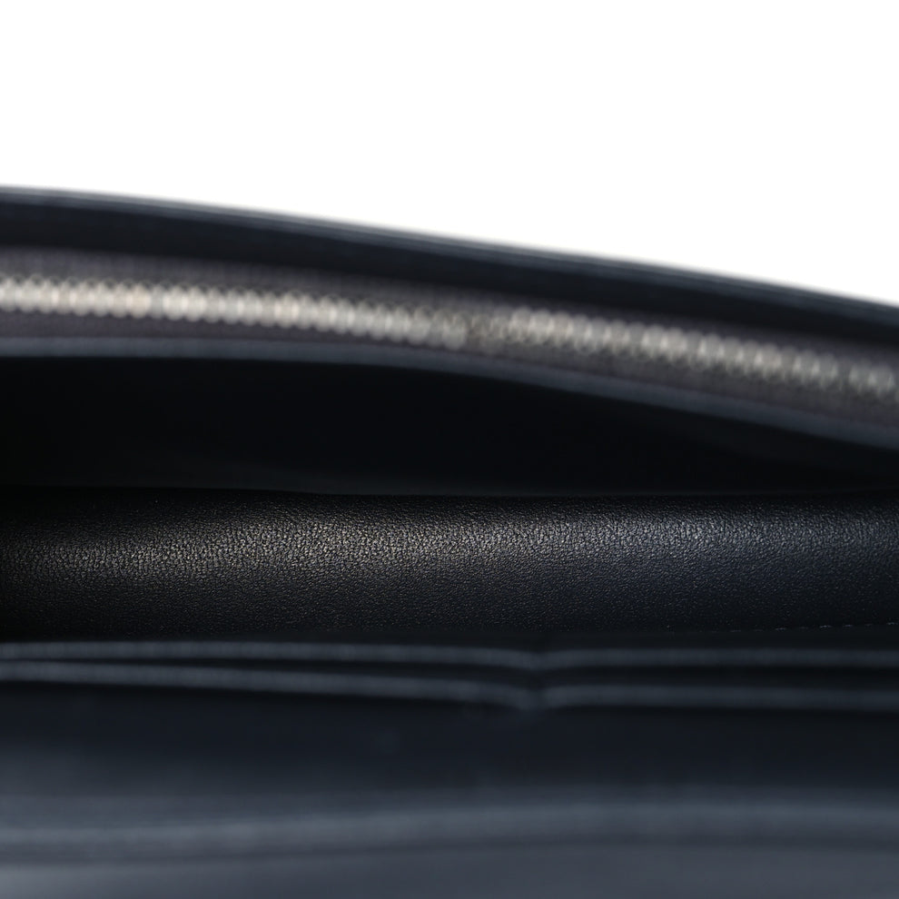 Christian Dior Metallic Patent Micro-Cannage Diorama Wallet on Chain ...