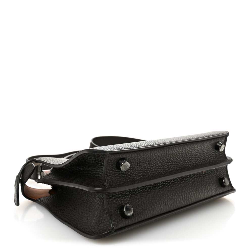 Fendi Cuoio Romano Vitello Cover Glazed Fabric Bi-Color FF 1974 Mini ...