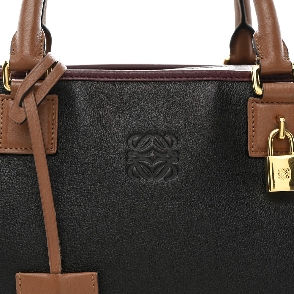 Loewe Calfskin Tri-Color Amazona 36 Black Chestnut 1807768 – FASHIONPHILE