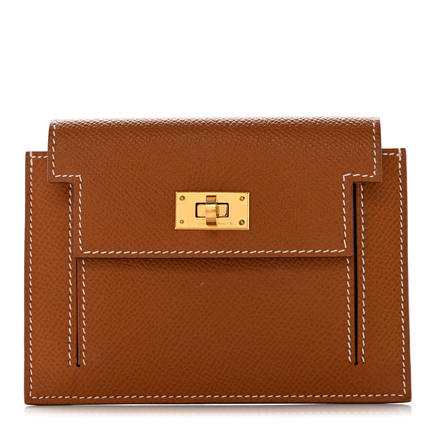 Hermes Epsom Kelly Pocket Compact Wallet Gold 1286426 – FASHIONPHILE