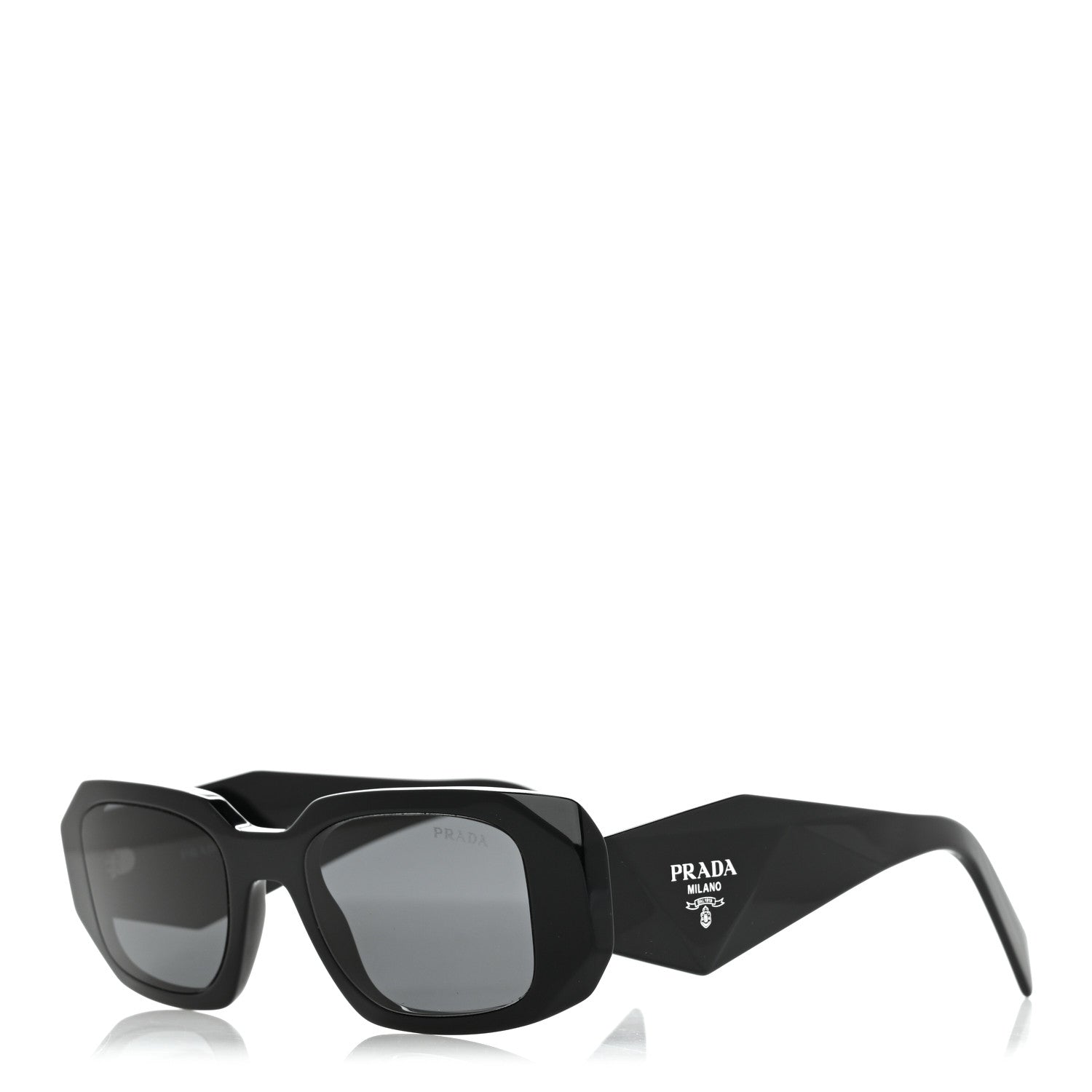 Prada Acetate Symbole Sunglasses SPR 17W Black 1797569 – FASHIONPHILE