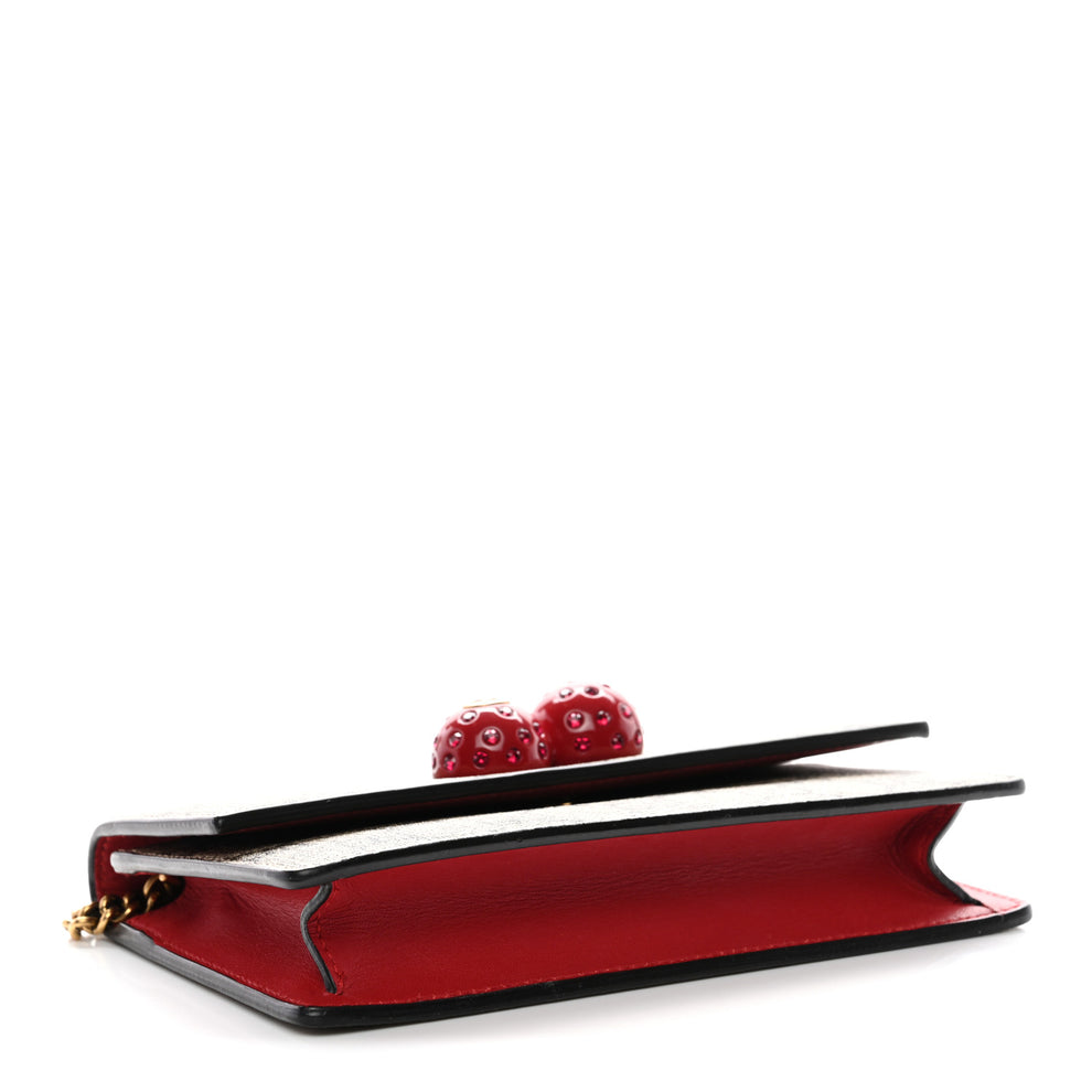 Gucci GG Supreme Monogram Mini Cherry Chain Bag 1814920 – FASHIONPHILE