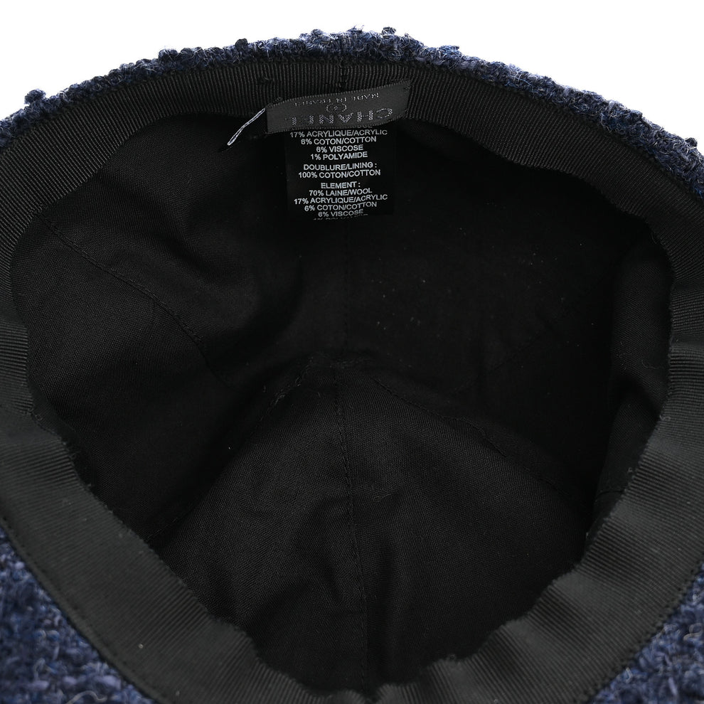 Chanel Tweed CC Cap Hat L Blue 1880838 – FASHIONPHILE