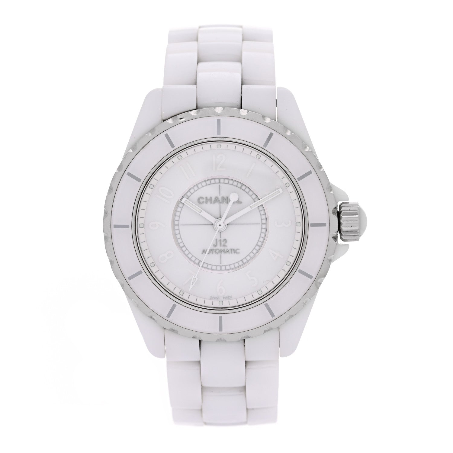 Chanel Stainless Steel Ceramic 38mm J12 Phantom Automatic Watch White ...