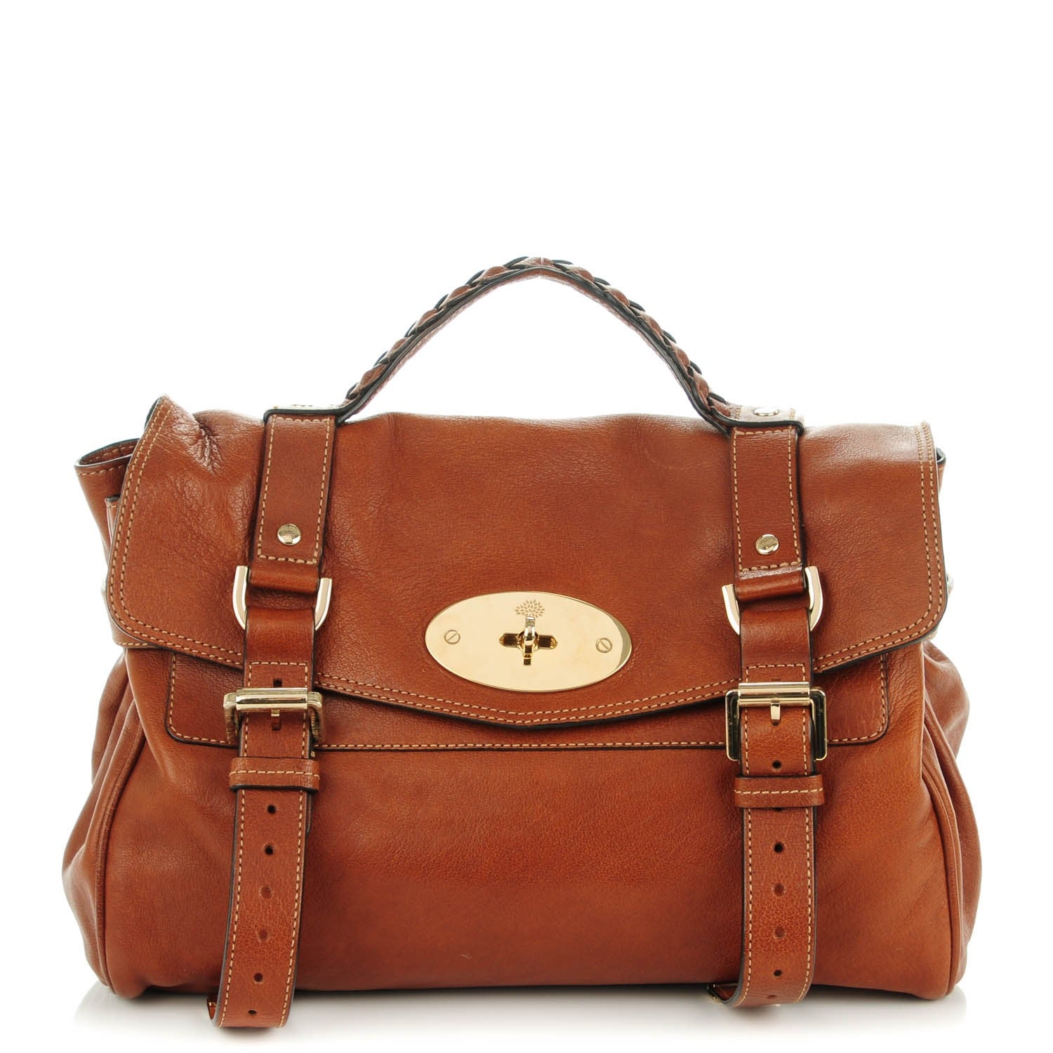 Mulberry Polished Buffalo Medium Alexa Oak 156365 – FASHIONPHILE