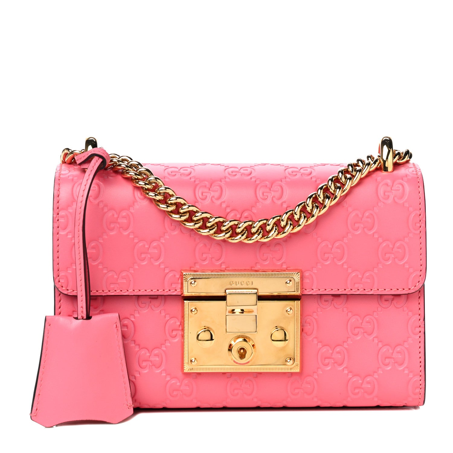 Gucci Guccissima Small Padlock Shoulder Bag Flush 919865 – FASHIONPHILE