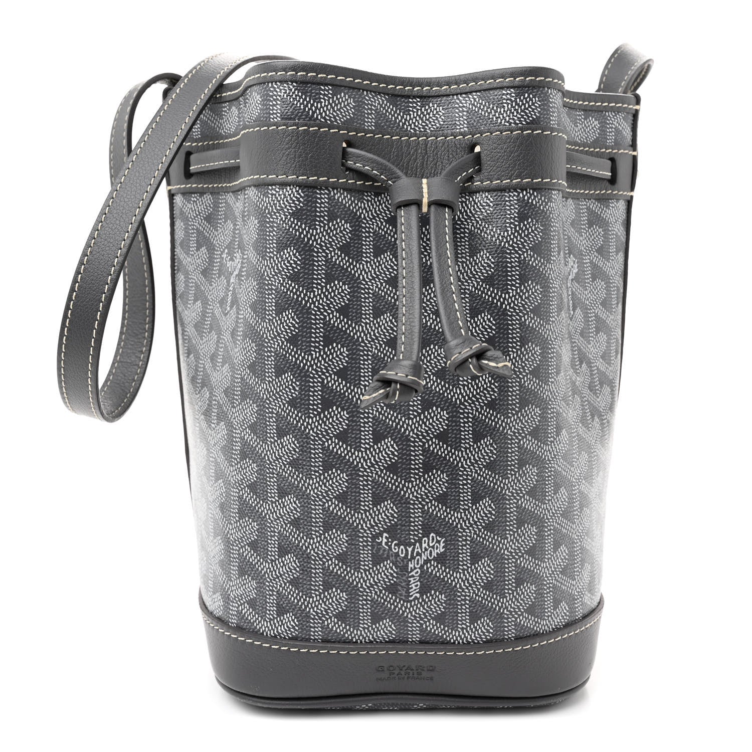Goyard ine Petit Flot Bucket Bag PM Grey 1514418 – FASHIONPHILE