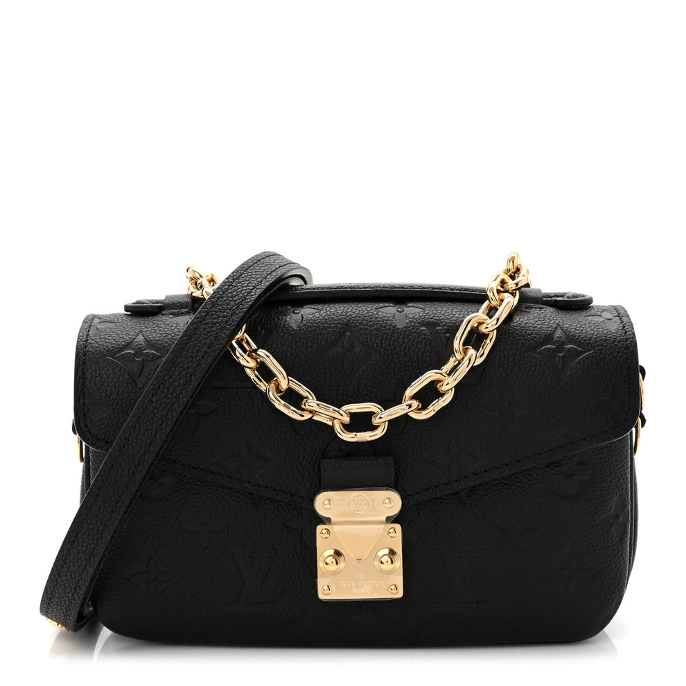 Louis Vuitton Empreinte Pochette Metis East West Black 1801485 ...