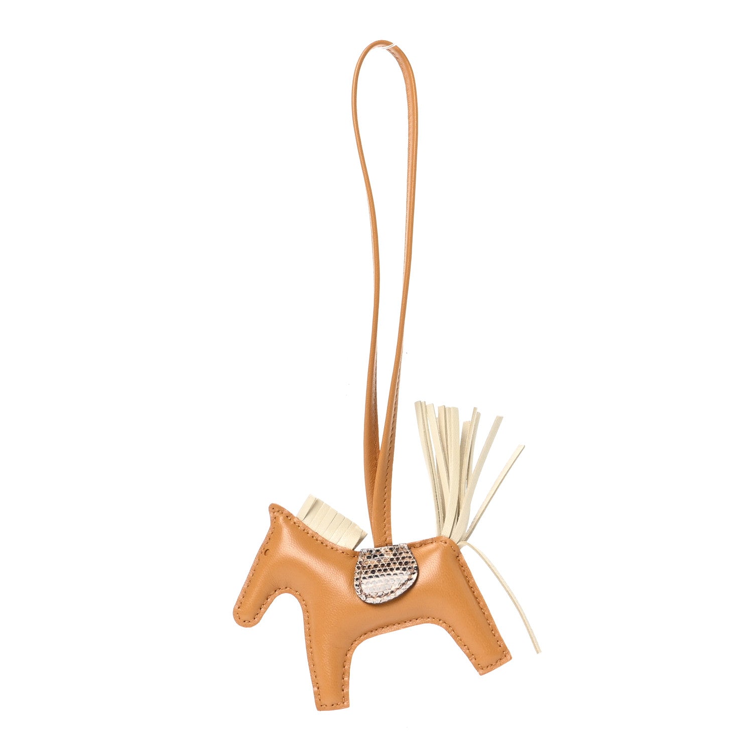 Hermes Milo Lambskin Lizard Touch Grigri Rodeo Horse Bag Charm PM ...