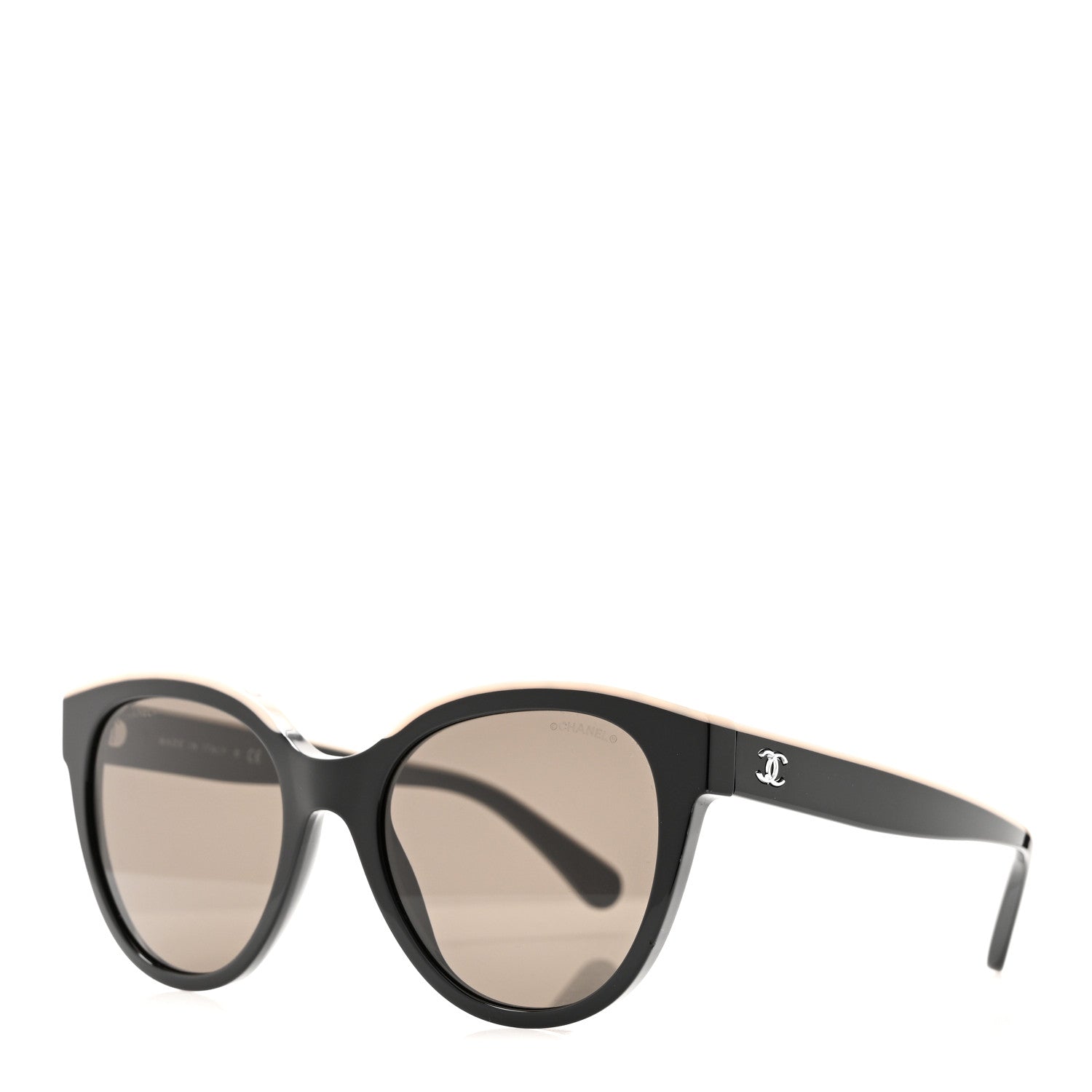 Chanel Acetate CC Butterfly Sunglasses 5414 Black Beige 1780197 ...