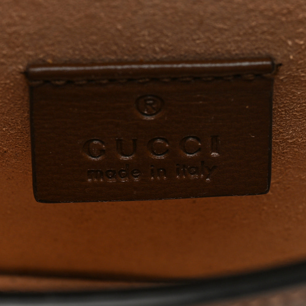 Gucci GG Supreme Monogram Mini Horsebit 1955 Shoulder Bag Beige Brown ...