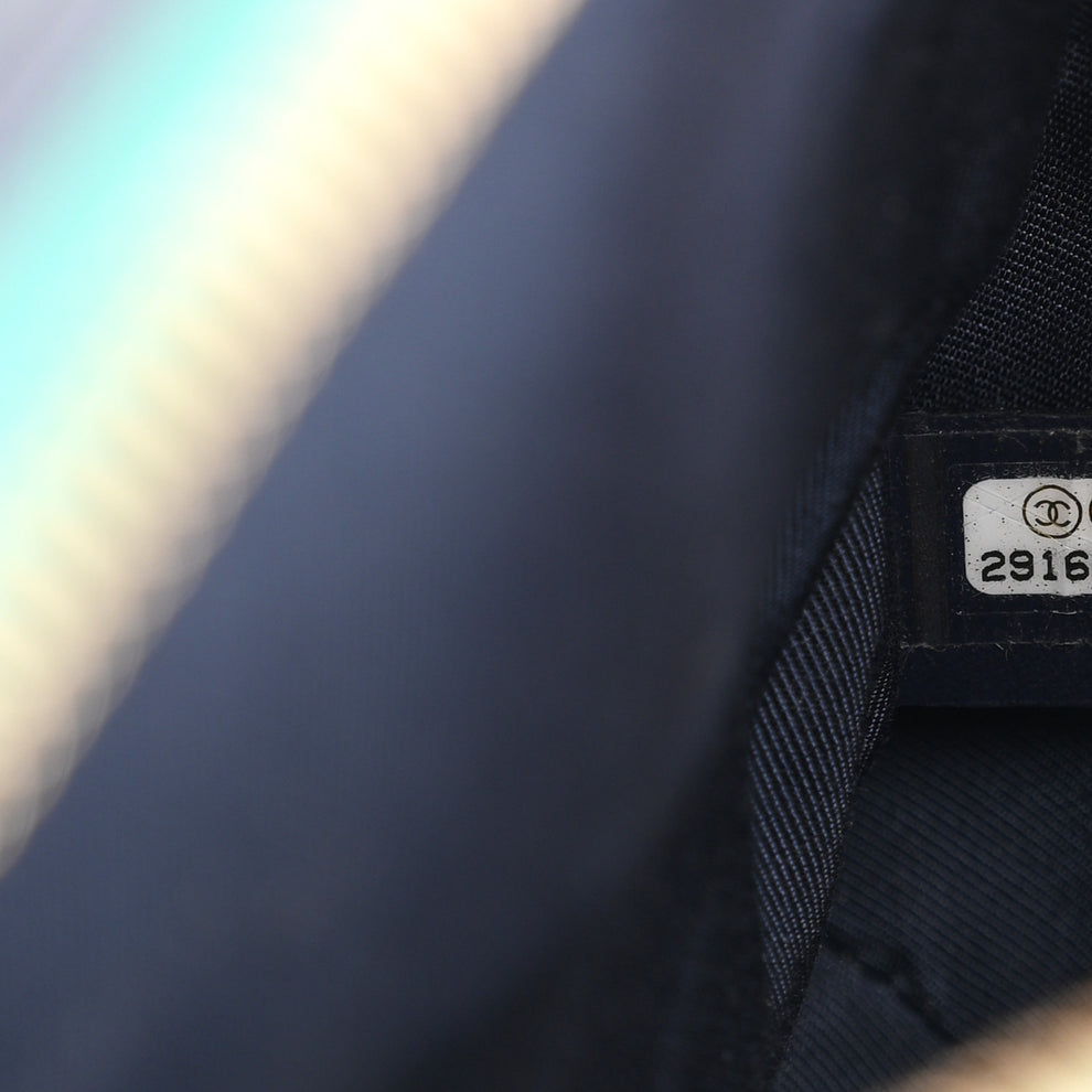 Chanel Goatskin Quilted Tri-Color Small In & Out Camera Case Navy ...