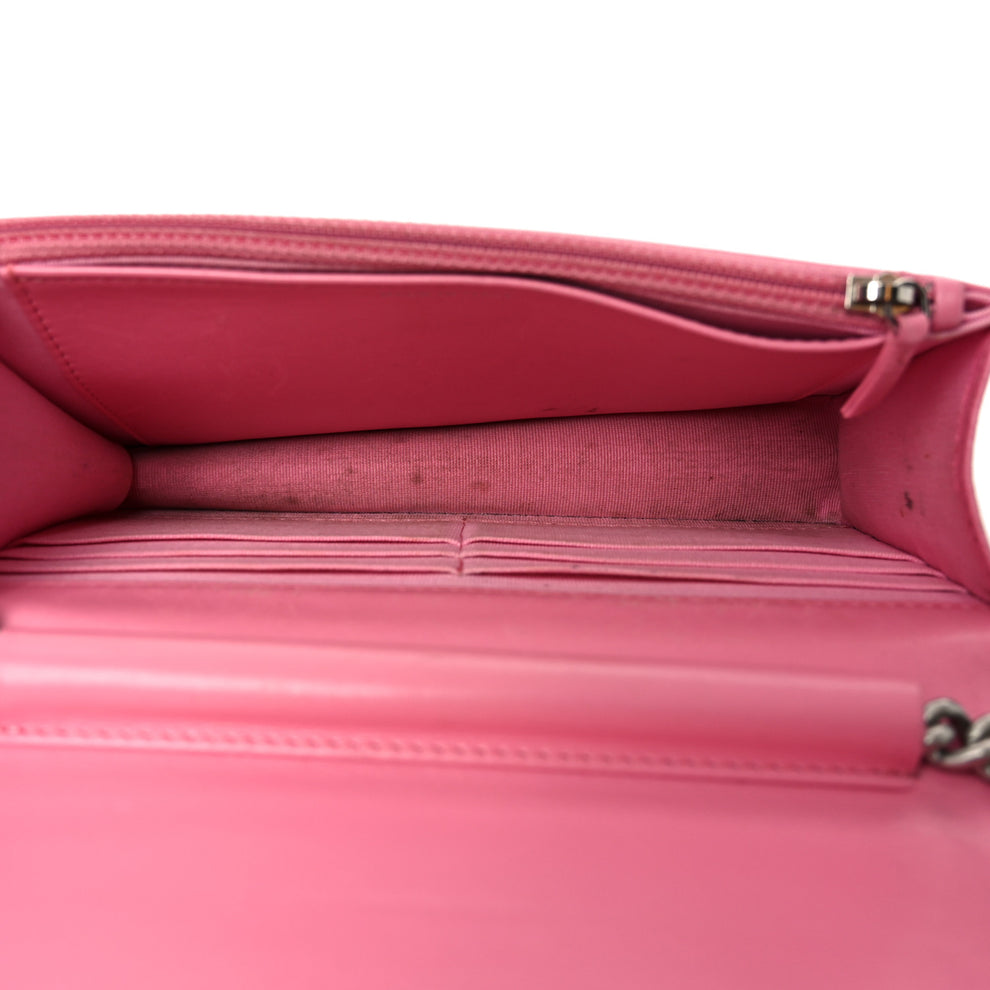 Chanel Caviar Quilted Boy Wallet On Chain WOC Light Pink 1797313 ...