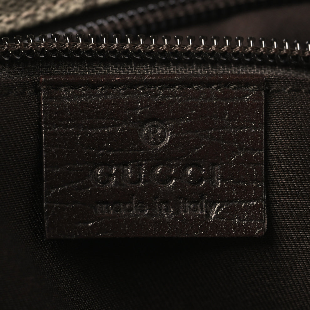 Gucci GG Plus Monogram Medium Flat Messenger Bag Dark Brown 1874878 ...