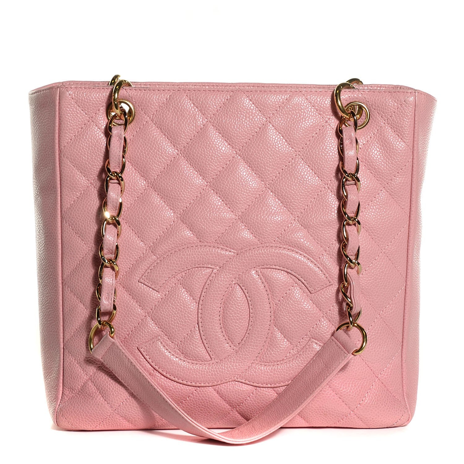 Chanel Caviar Quilted Petit Shopping Tote PST Pink 110875 – FASHIONPHILE