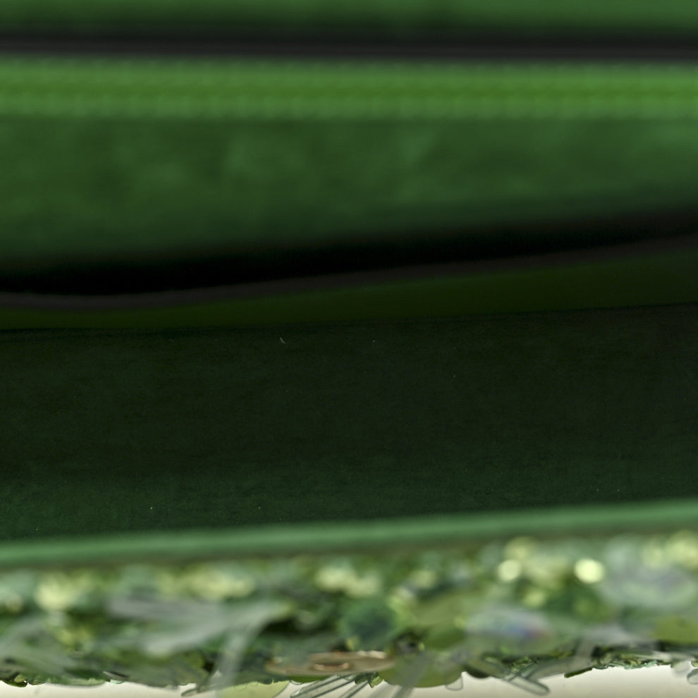 Valentino Garavani Sequin Crystal Vlogo Embroidered Small Loco Shoulder ...