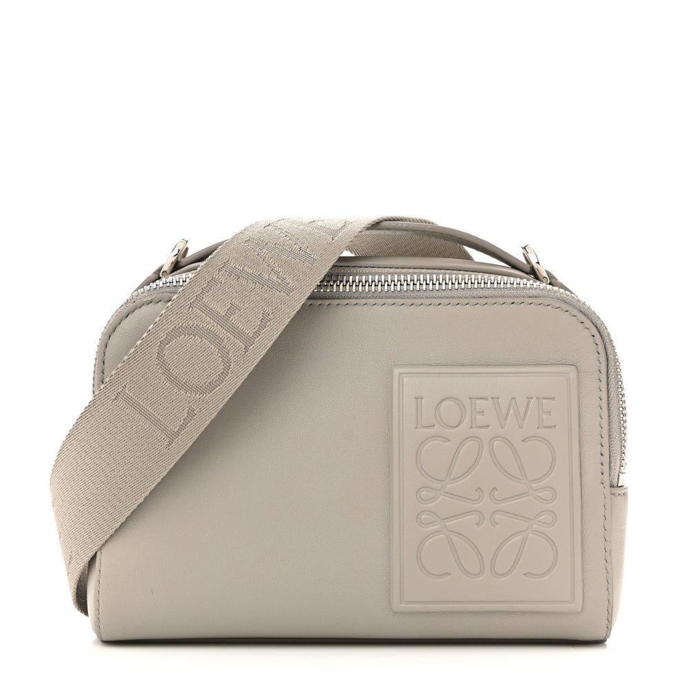Loewe Satin Calfskin Mini Camera Bag Shell Grey 1793034 – FASHIONPHILE