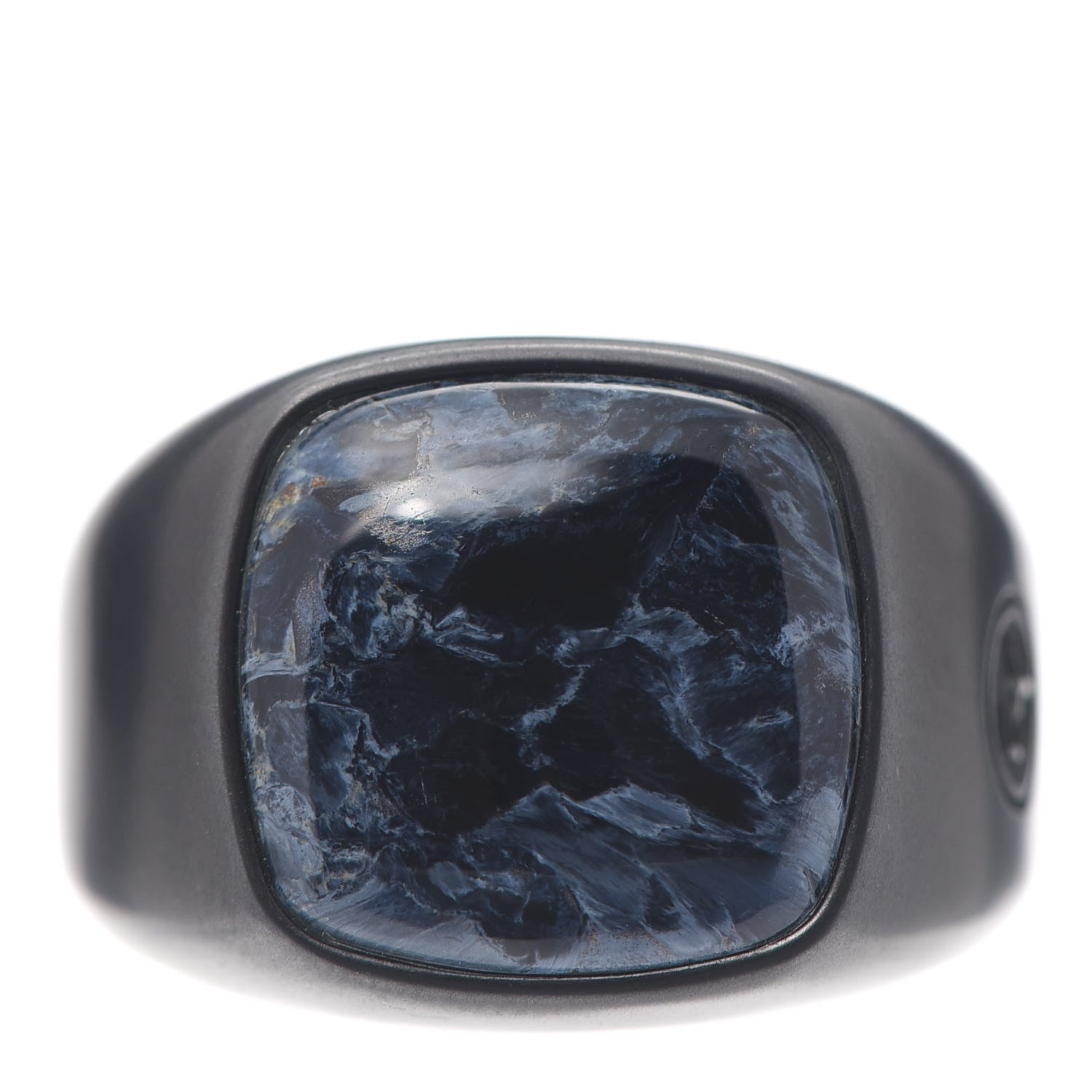 David Yurman Titanium Pietersite Signet Ring 71 13.25 684442 – FASHIONPHILE