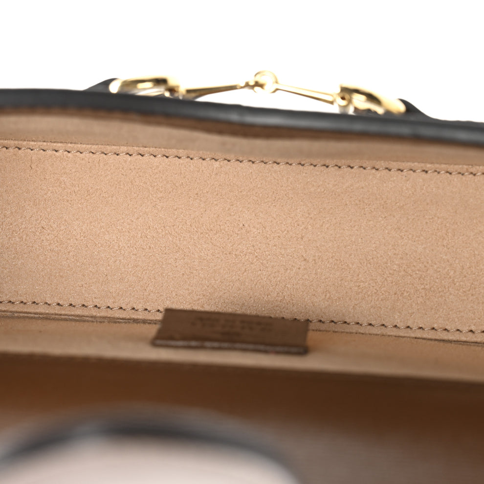 Gucci GG Supreme Monogram Mini Horsebit 1955 Shoulder Bag Beige Brown ...