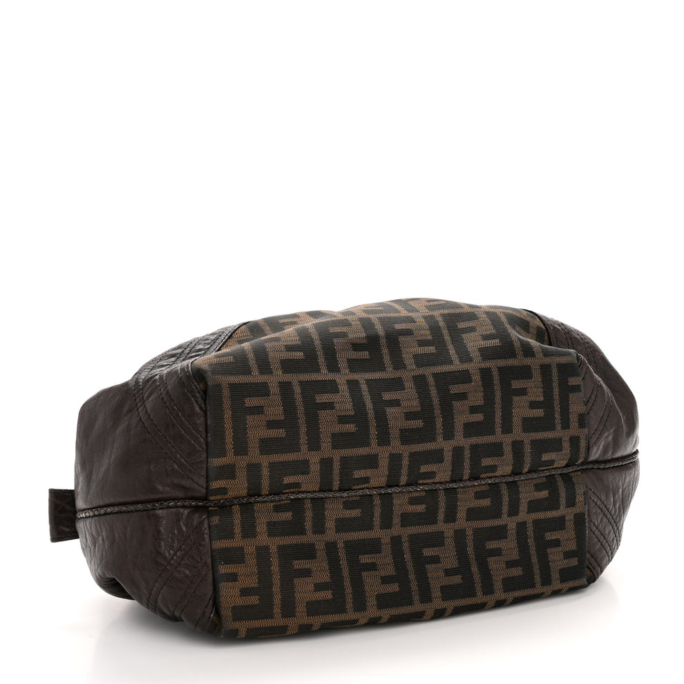 Fendi Zucca Nappa Nuvolata Vitello Tortuga Spy Bowler Tobacco Moro ...