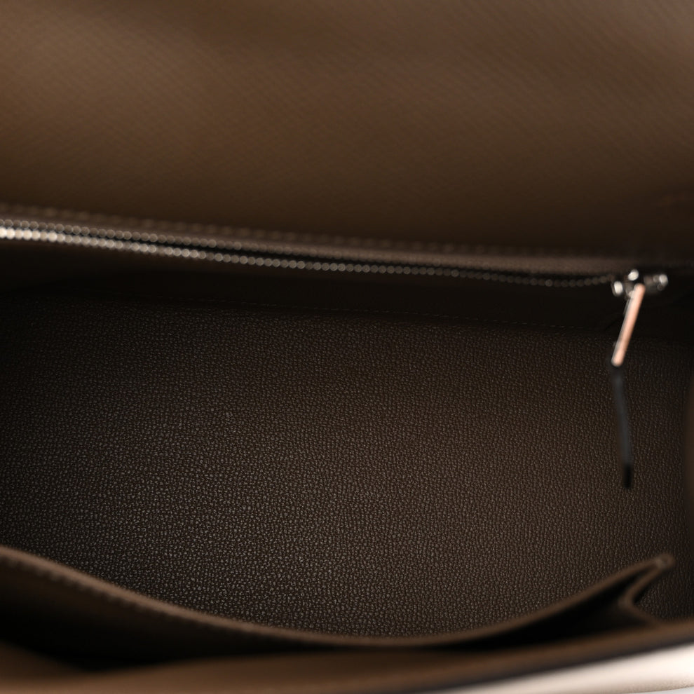 Hermes Epsom Tri-Color Kelly Sellier 25 Etoupe Alezan Biscuit 1780471 ...