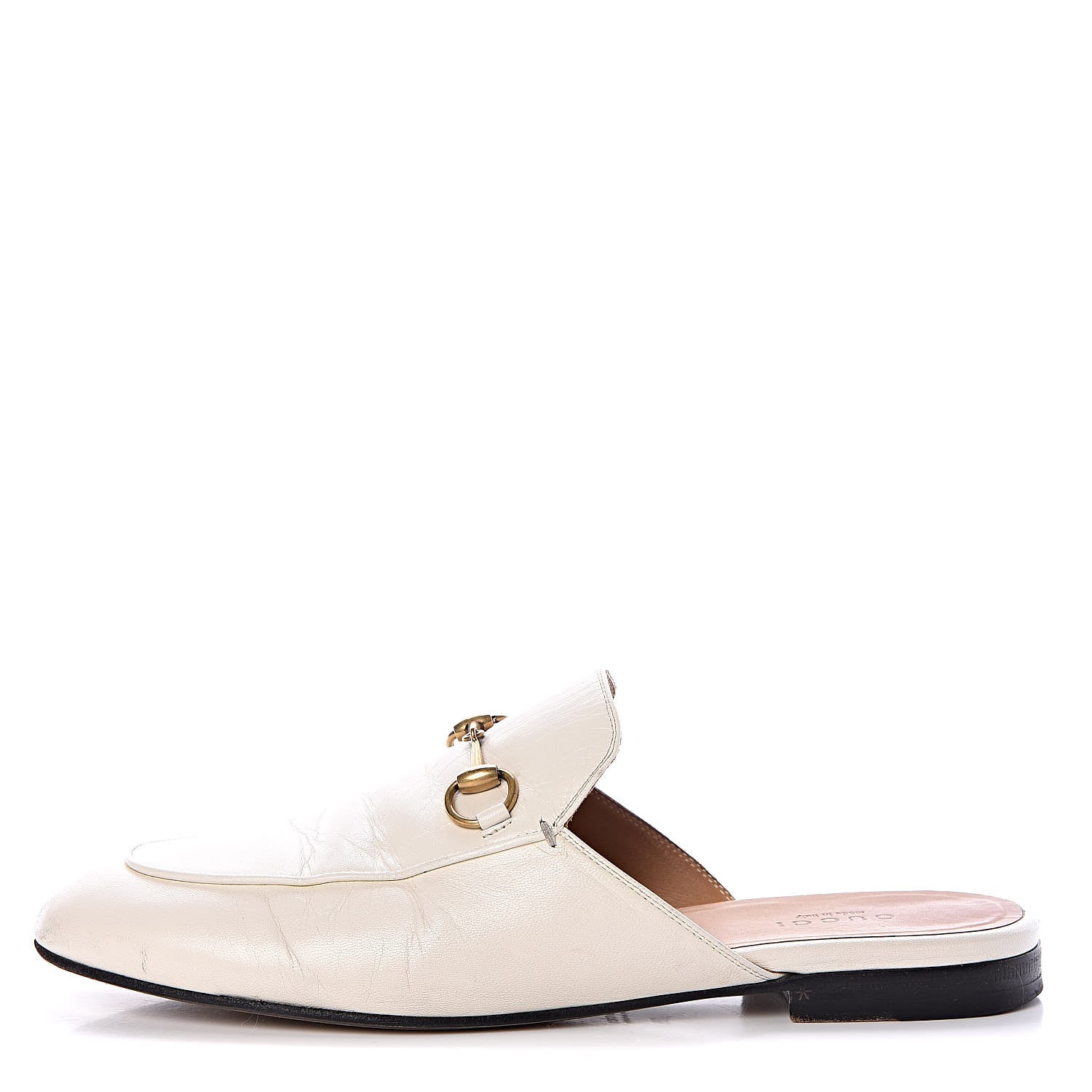 Gucci Malaga Kid Womens Princetown Slippers 38 Mystic White 424855 ...
