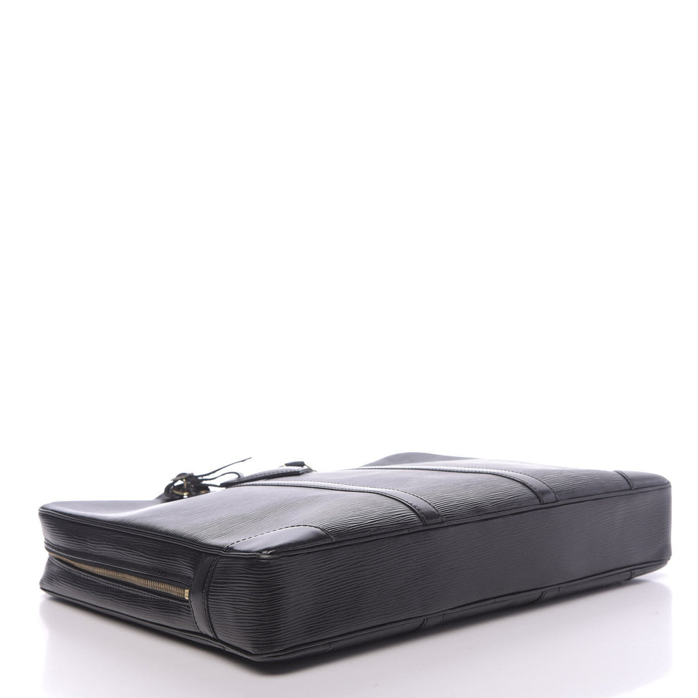 Louis Vuitton Epi Porte-Documents Voyage Briefcase Black 656830 ...