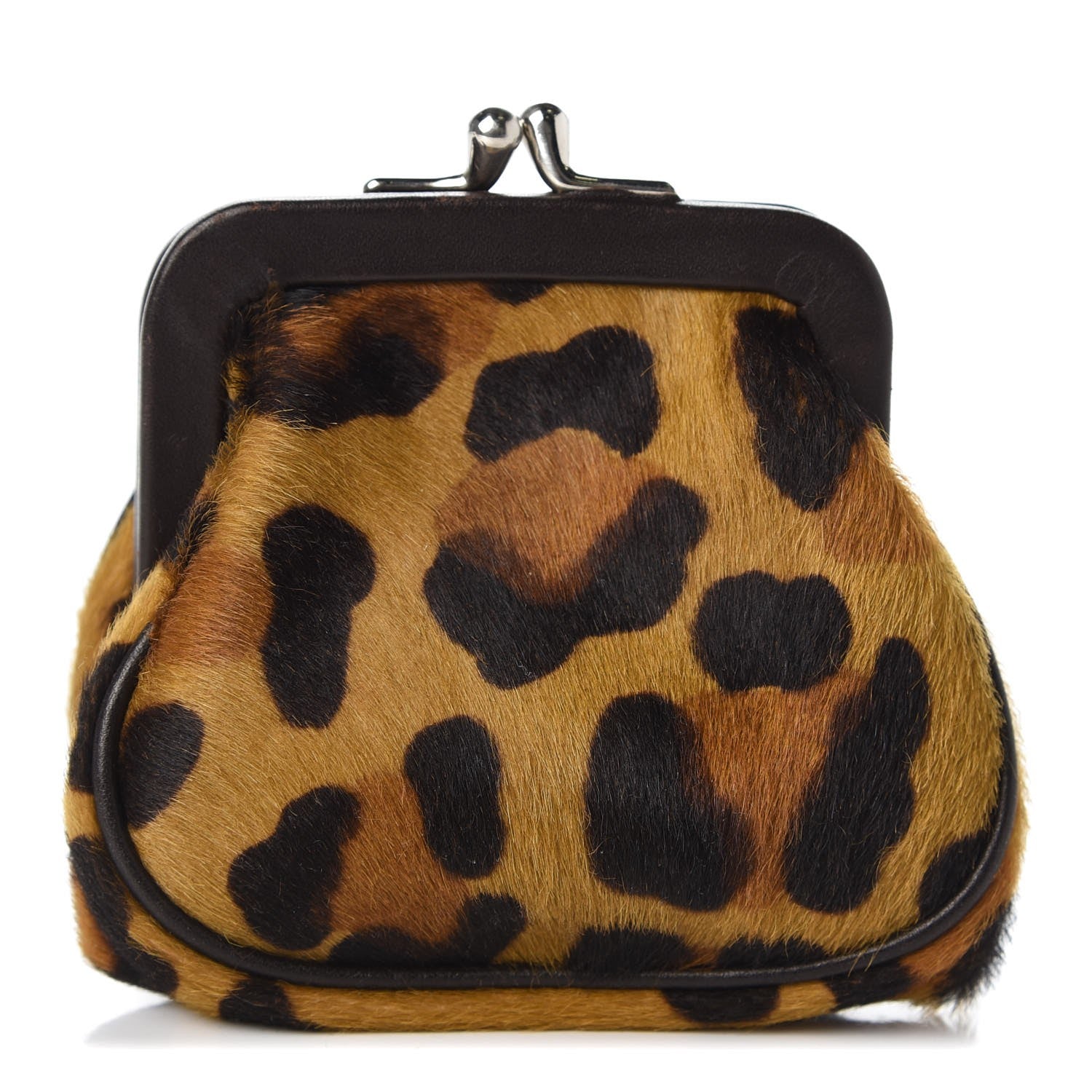 Prada Calf Hair Leopard Print Coin Purse 312137 – FASHIONPHILE