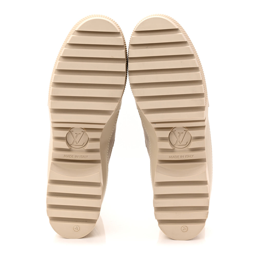 Louis Vuitton Suede Calfskin Monogram Denim Laureate Platform Desert ...