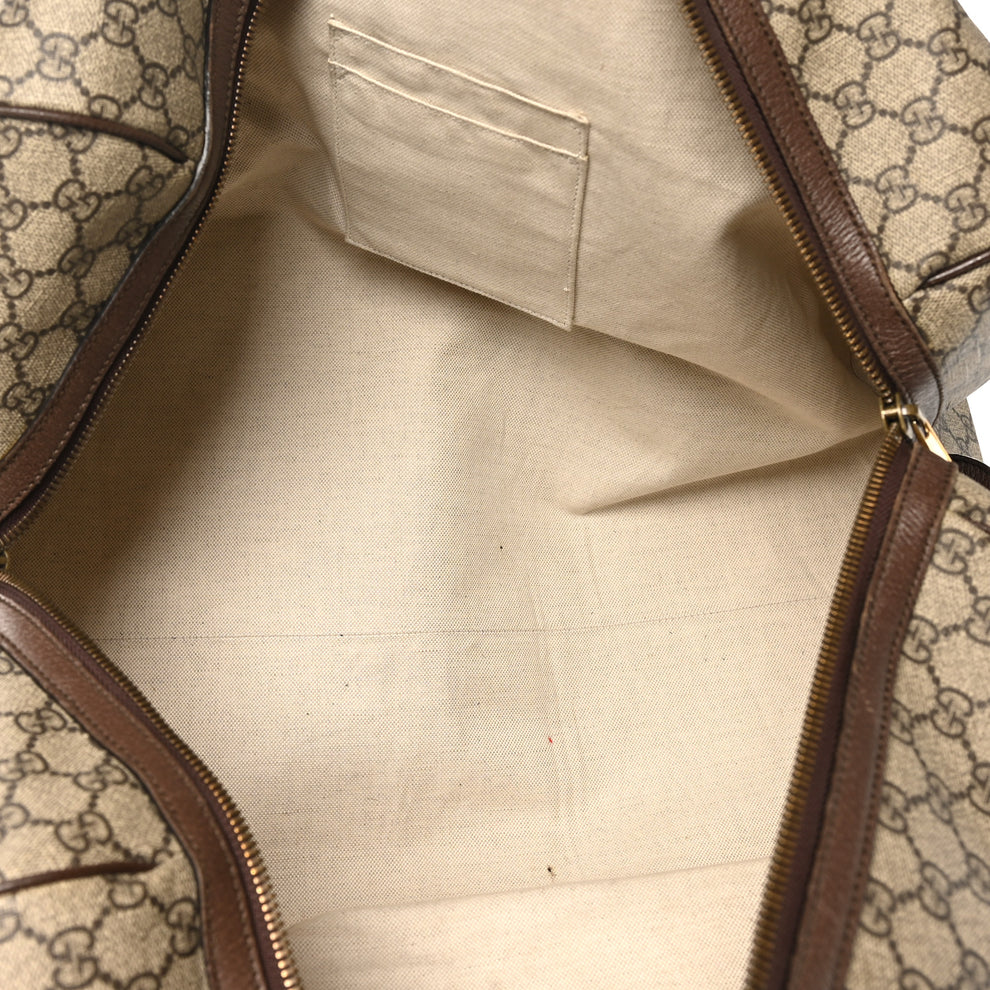 Gucci GG Supreme Monogram Textured Dollar Calfskin Web Medium Ophidia ...