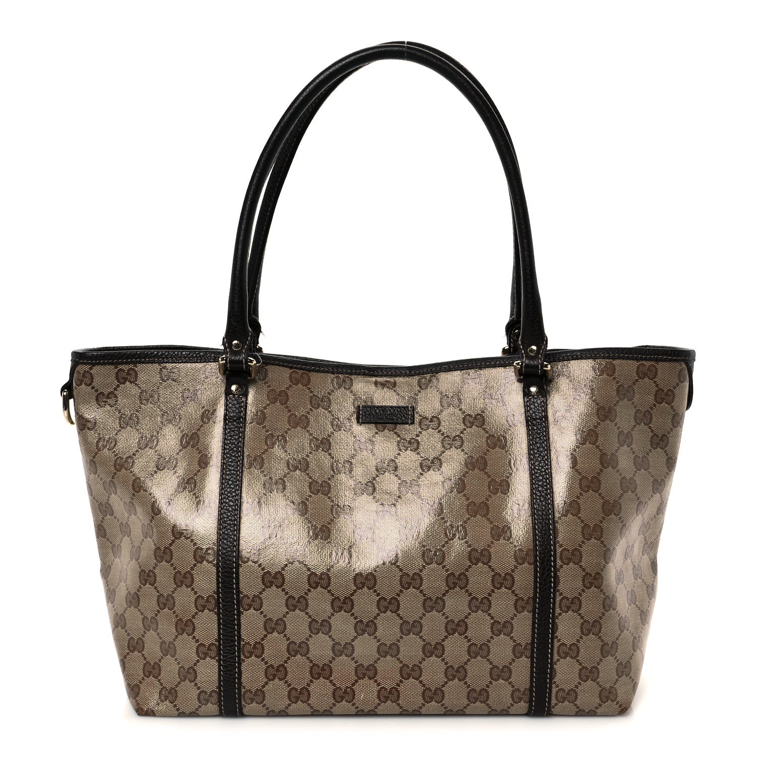 Gucci Crystal Monogram Medium Joy Tote Beige Ebony Testa Di Moro ...
