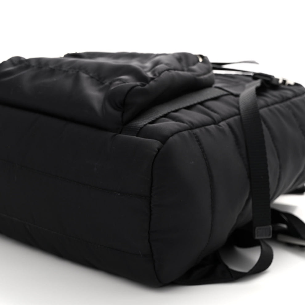 Prada Tessuto Nylon Quilted Double Buckle Backpack Black 1418361 ...