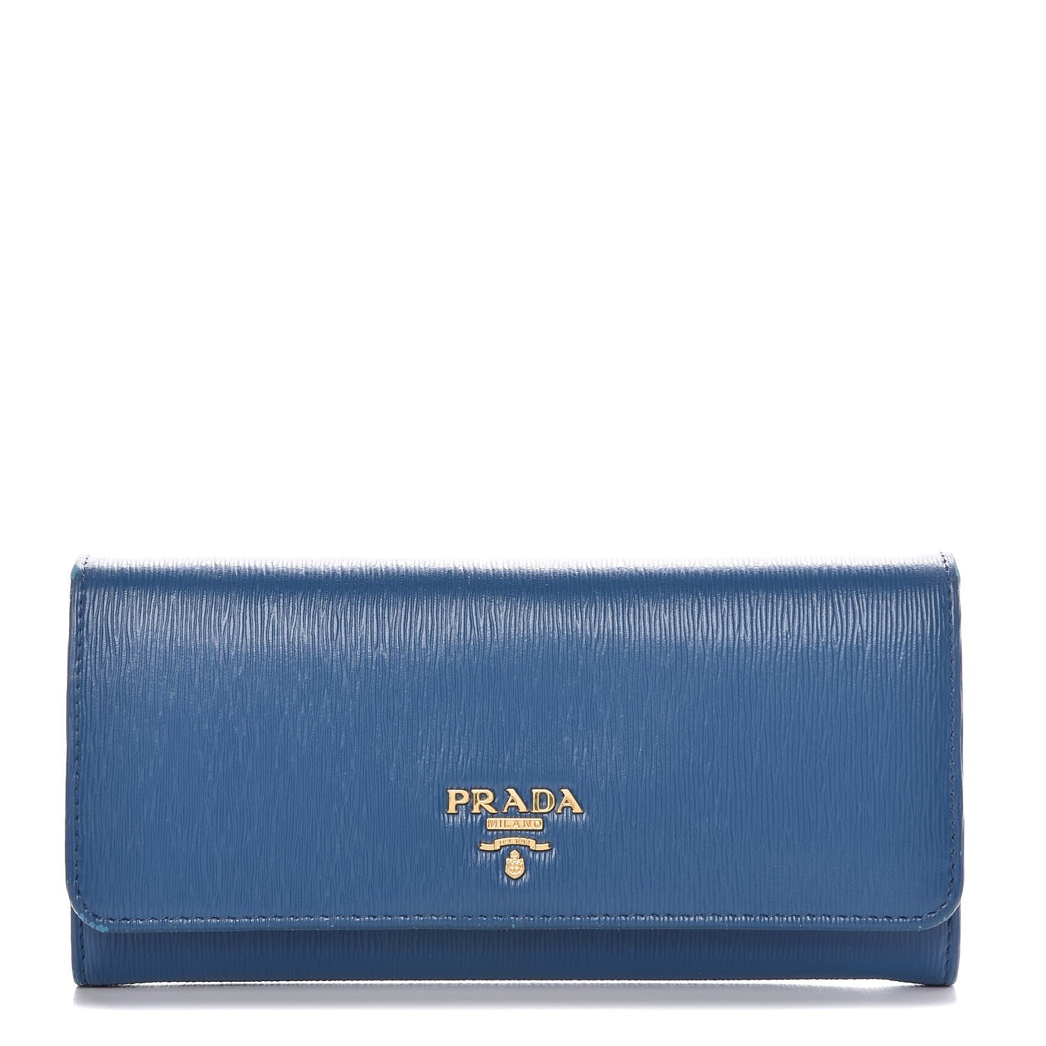 Prada Vitello Move Continental Flap Wallet Cobalto 347403 – FASHIONPHILE
