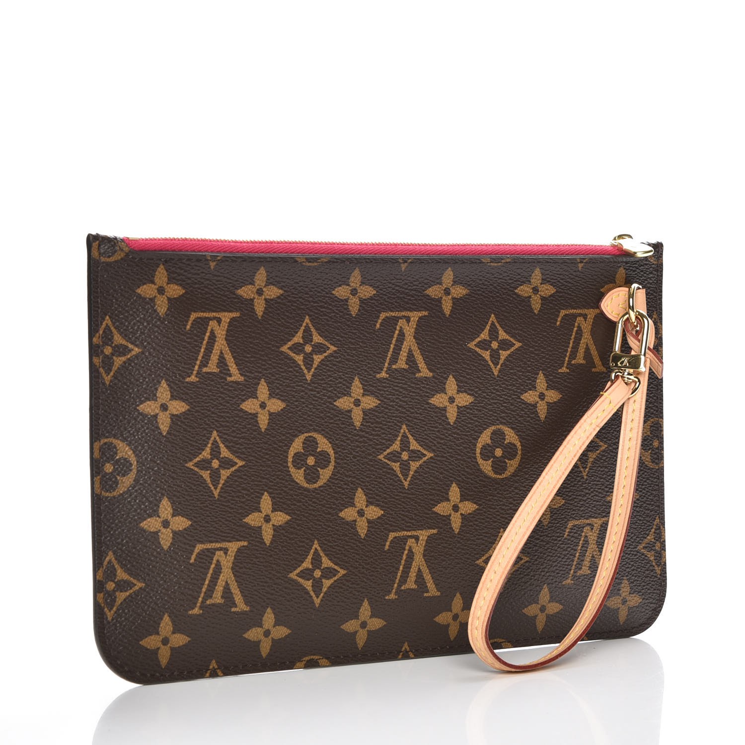 LOUIS VUITTON Monogram Neverfull MM GM Pochette Pivoine 218684 ... LOUIS VUITTON Monogram Neverfull MM GM Pochette Pivoine 218684 ...