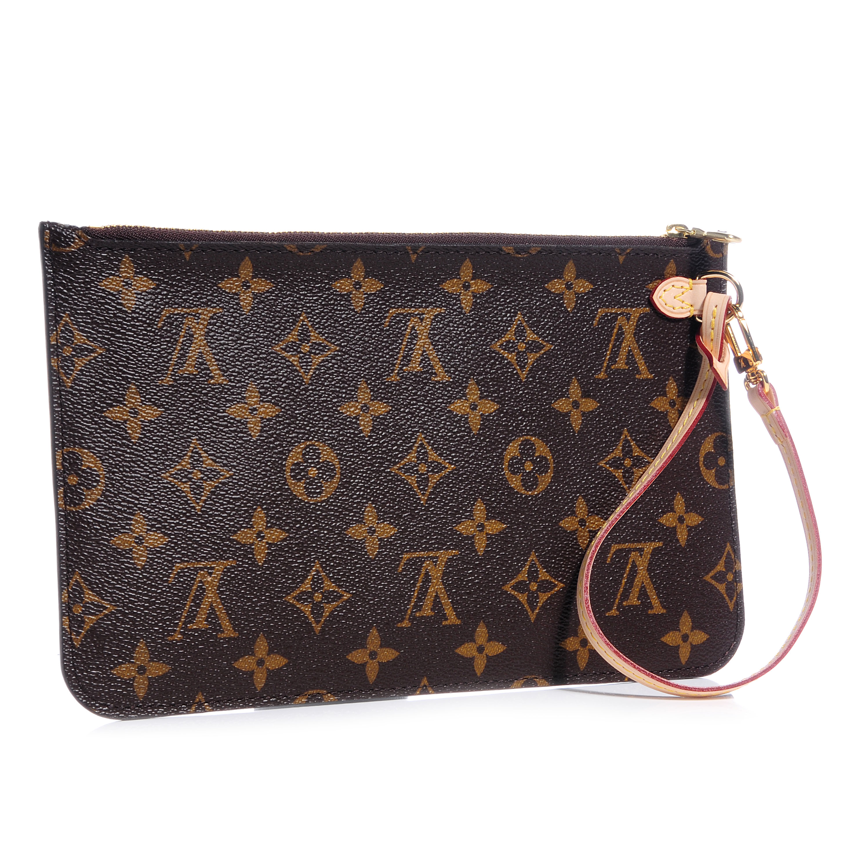 LOUIS VUITTON Monogram Neverfull MM GM Pochette 67201 LOUIS VUITTON Monogram Neverfull MM GM Pochette 67201