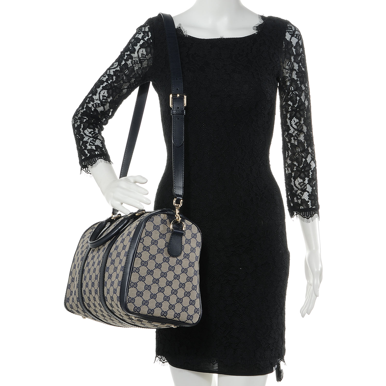 GUCCI Monogram Saks Fifth Avenue Exclusive Medium Vintage Web Boston ... GUCCI Monogram Saks Fifth Avenue Exclusive Medium Vintage Web Boston ...