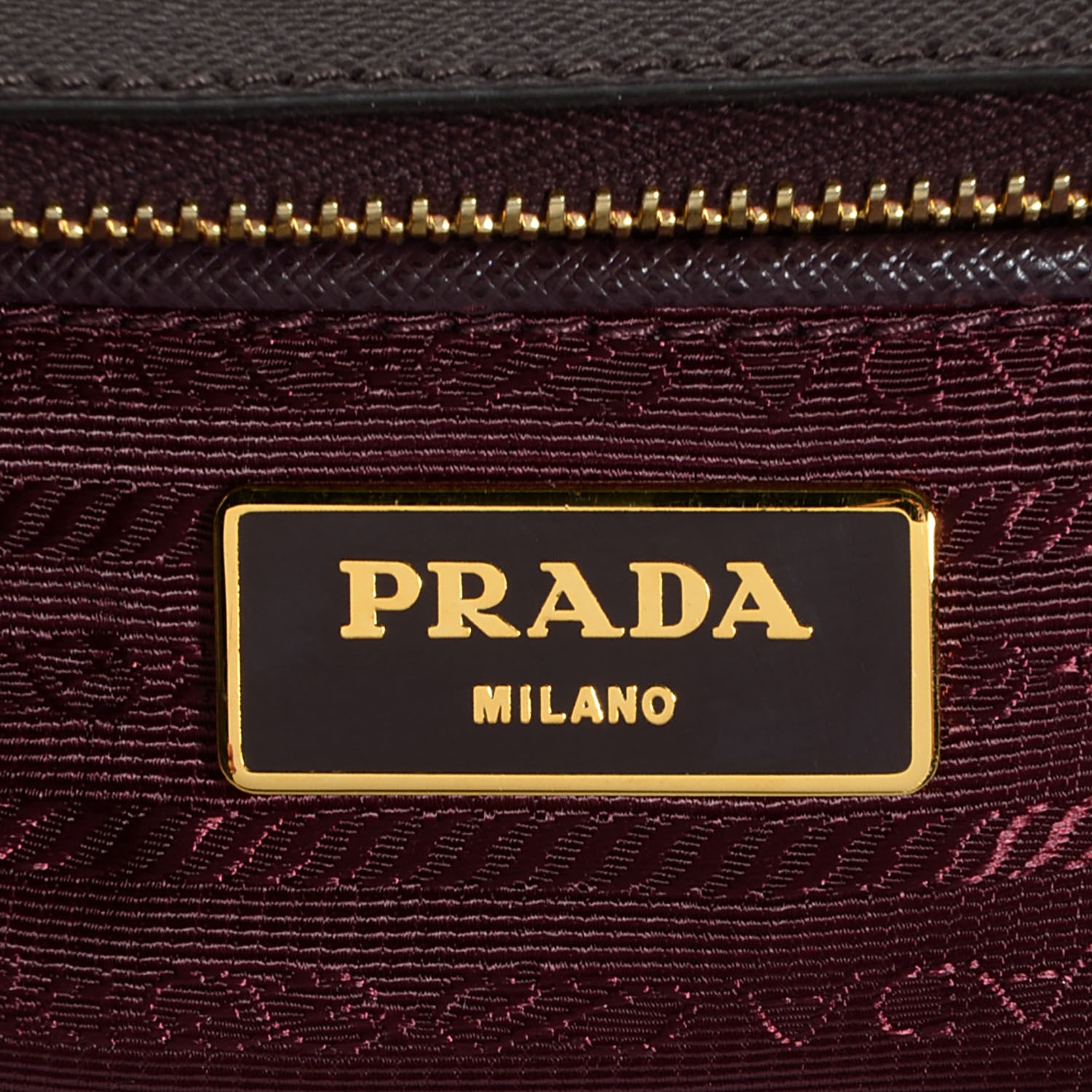 Prada Saffiano Lux Large Double Zip Tote Bordeaux 99277