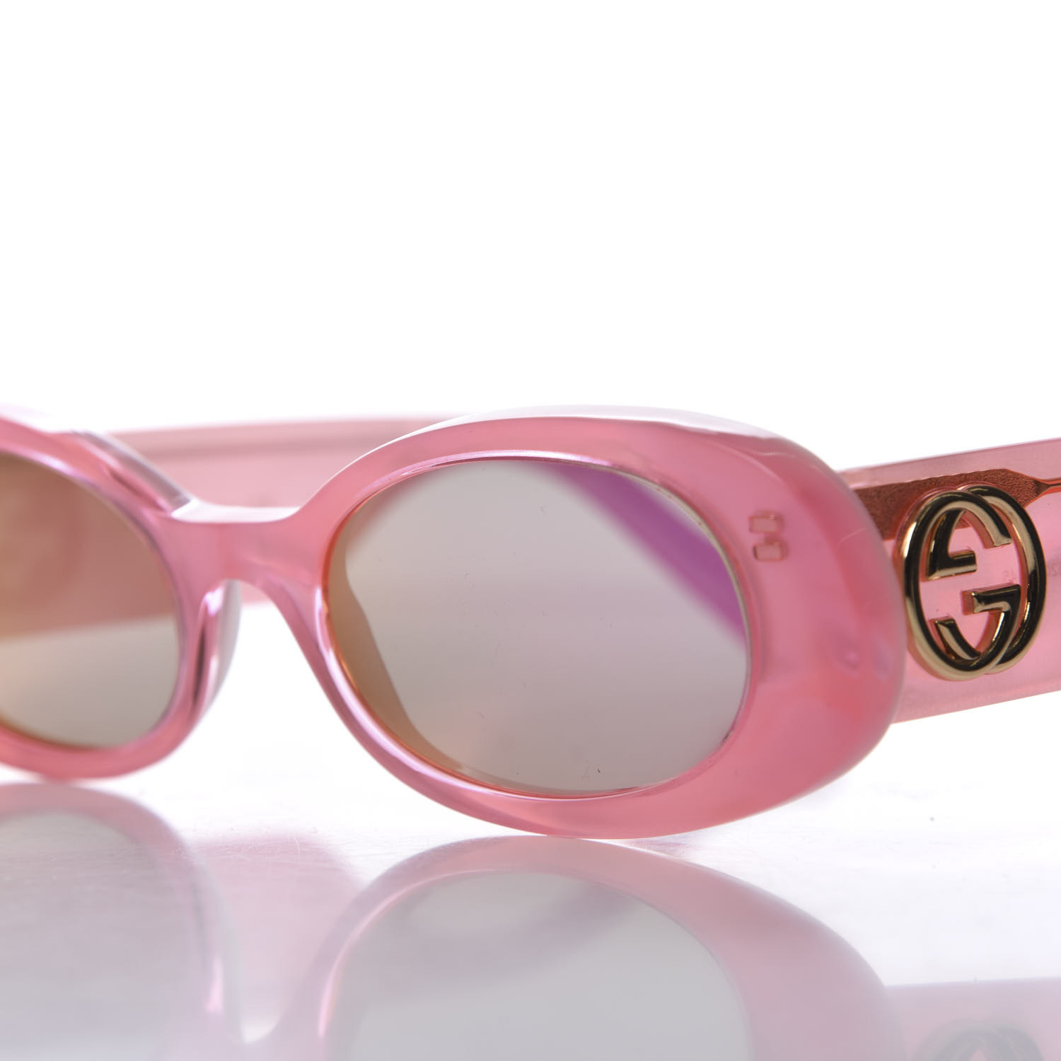 Gucci Acetate Oval Sunglasses Gg0517s Pink 620710