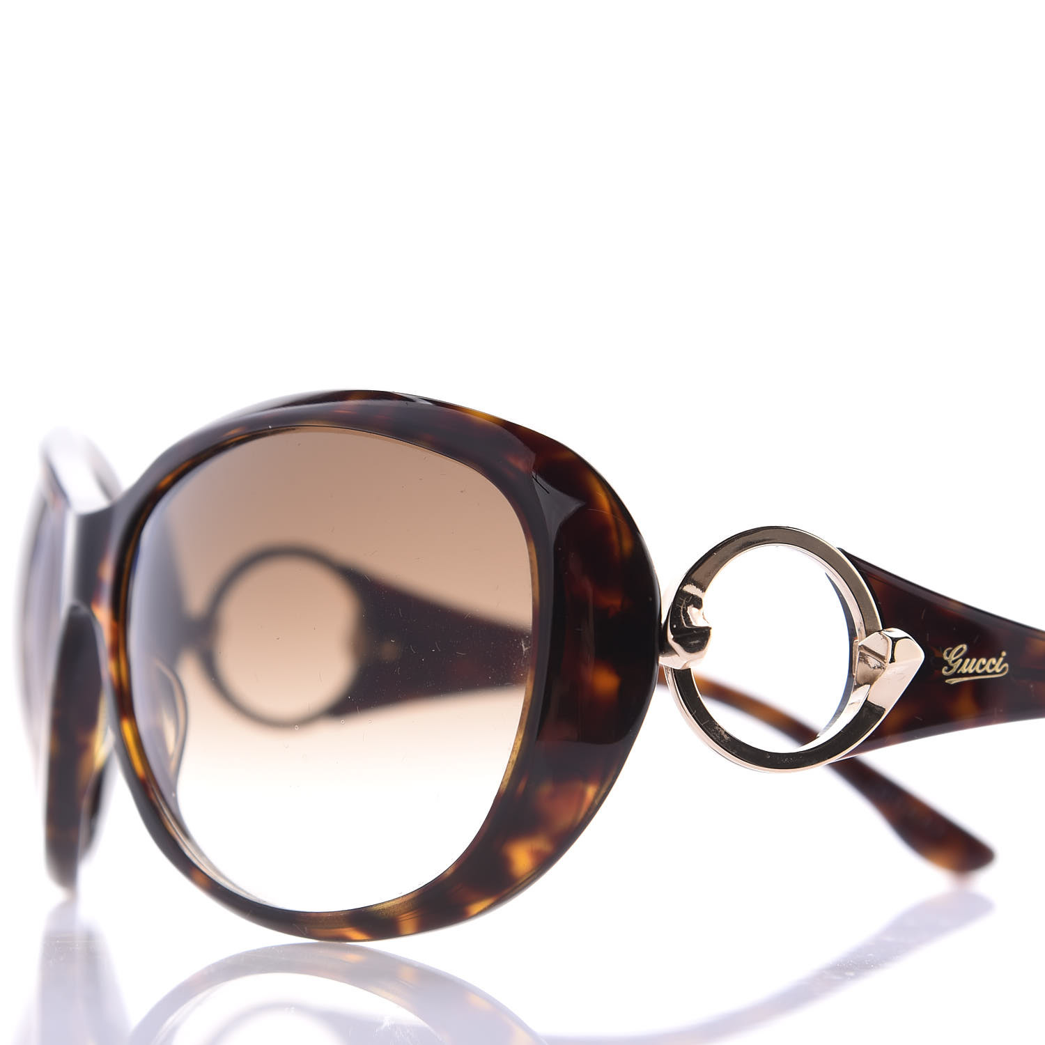 Gucci Oval Sunglasses Tortoise 556242 Fashionphile